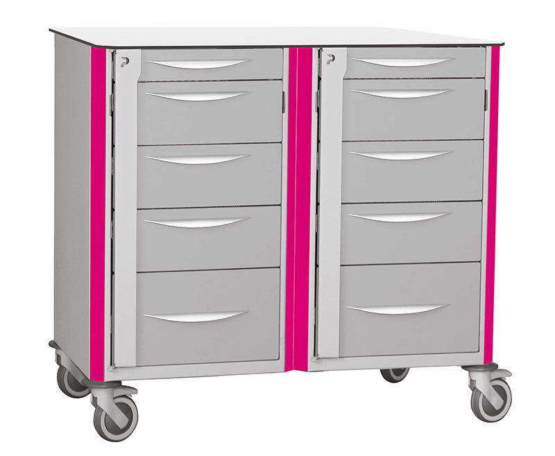 Chariot de distribution du médicament Neop® 400 x 400 double - Praticima